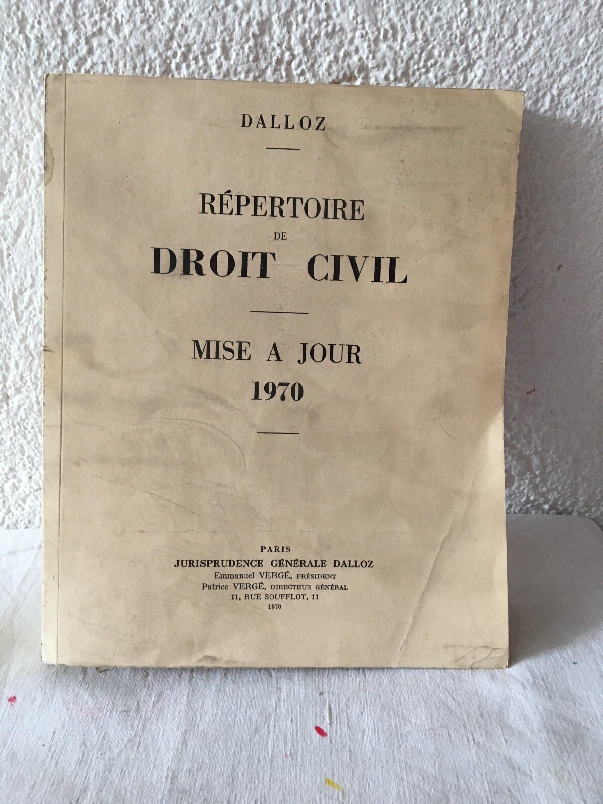 Dalloz Repertoire d’occasion | Plus que 3 à -70%