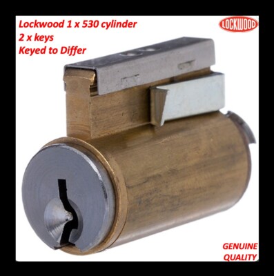 1 x LOCKWOOD CYLINDER 530 and 930 series Keyed to Differ 2 x keys CYL ...