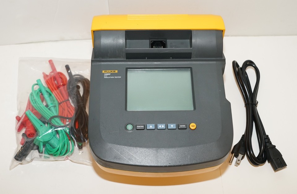 FLUKE 1550C INSULATION RESISTANCE TESTER MEGGER 5 kV MEGOHMMETER ...
