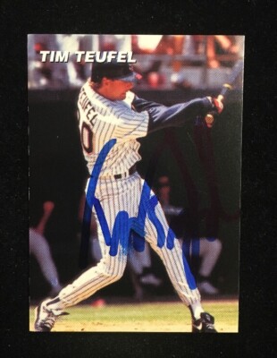 TIM TEUFEL RELIGIOUS AUTOGRAPHED SIGNED AUTO BASEBALL CARD METS | eBay