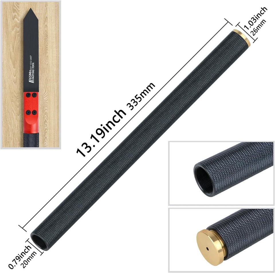 Woodturning Parting Tool,Durable Wood Lathe Tools 65Mn Steel Blade ...