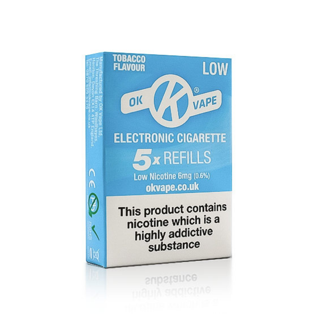 OK VAPE Ecig Cartomiser Refills | OK Refills | Pack of 5 | Nicocig ...