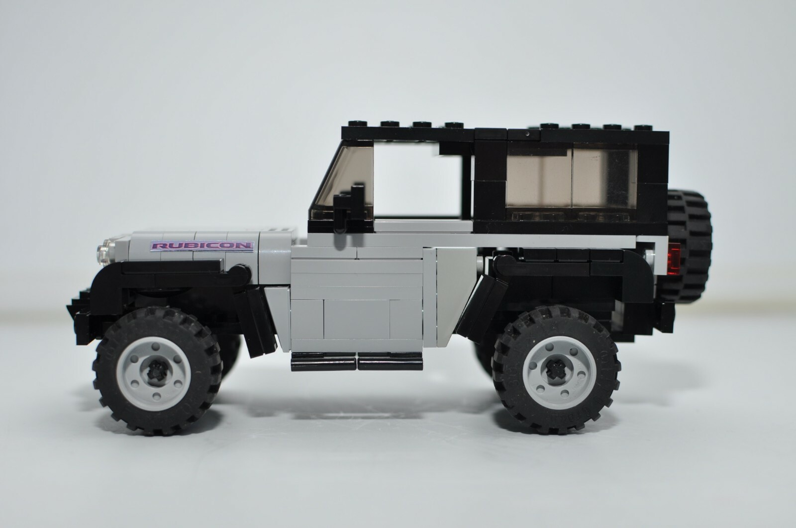 Custom Jeep Rubicon LJ Overlander Silver SUV Model compatible with LEGO ...