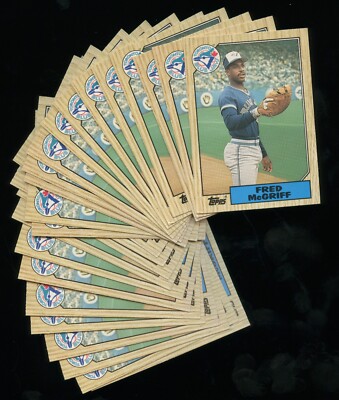 (25) 1987 TOPPS TRADED BASEBALL #74T FRED McGRIFF RC **ROOKIES** SHARP ...