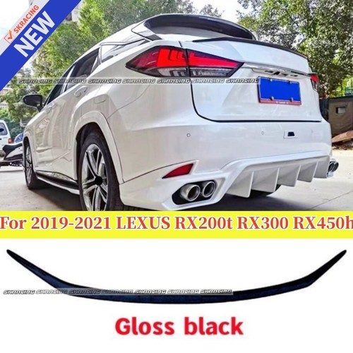 FOR Lexus RX200t RX300 5DR FRP Glossy Black NEW Style Rear Middle Trunk ...