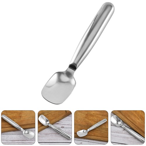 1pc Stainless Steel Ice Cream Scoop Digging Spoon Dessert Spoon Kitchen ...