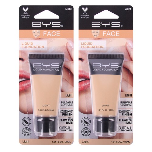 2x BYS 30ml Tube Liquid Foundation Face Makeup Cosmetic Buildable ...