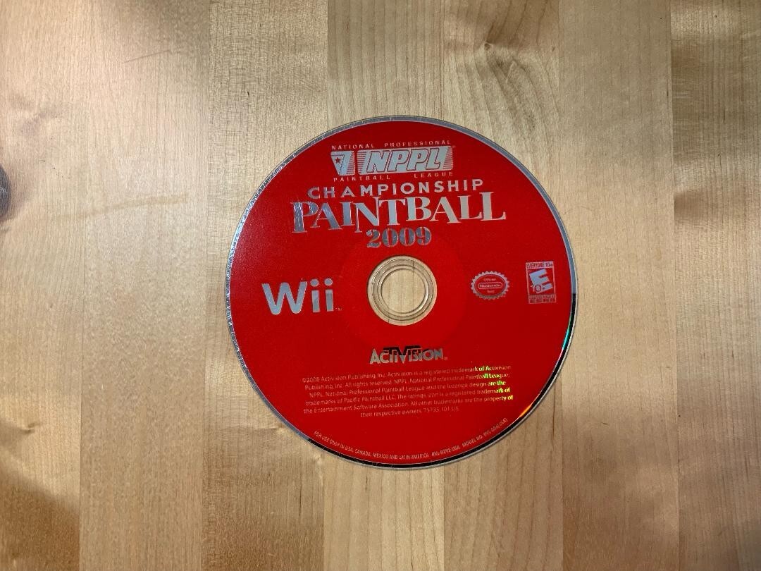 NPPL Championship Paintball 2009 Nintendo Wii Disc Only 47875757356| eBay