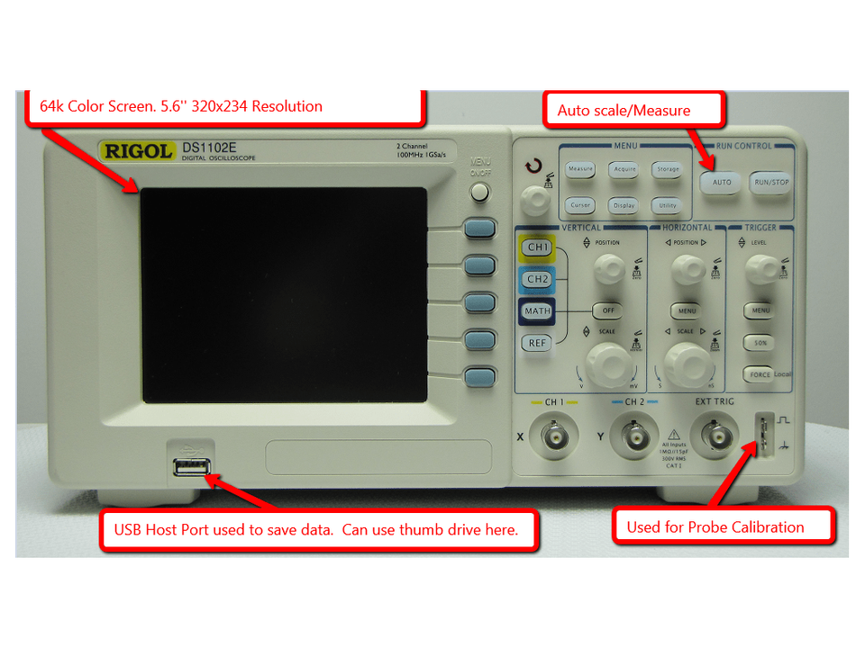 [USED] RIGOL DS1102E Digital Oscilloscope 100MHz | eBay