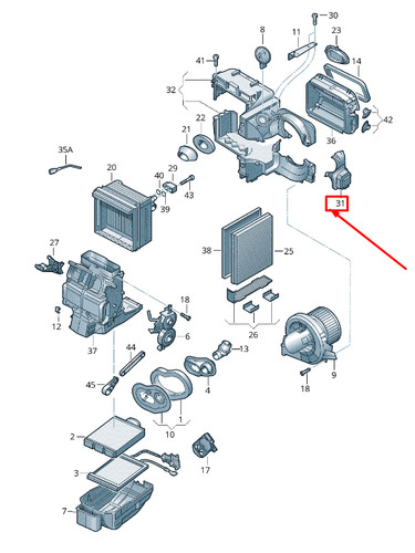 NEW AUDI A1 8X RECIRCULATED AIR OPERATION POSITIONING MOTOR 6R2907511A ...