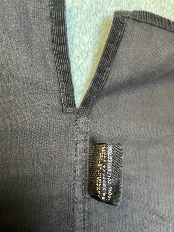 French Connection Mens Shirt Micro Cord Long Sleeve Button Top - black ...