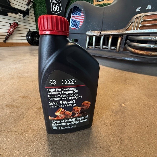 (6) Genuine VW Audi High Performance Engine Oil SAE 5W-40 G-E55-540-1Q ...