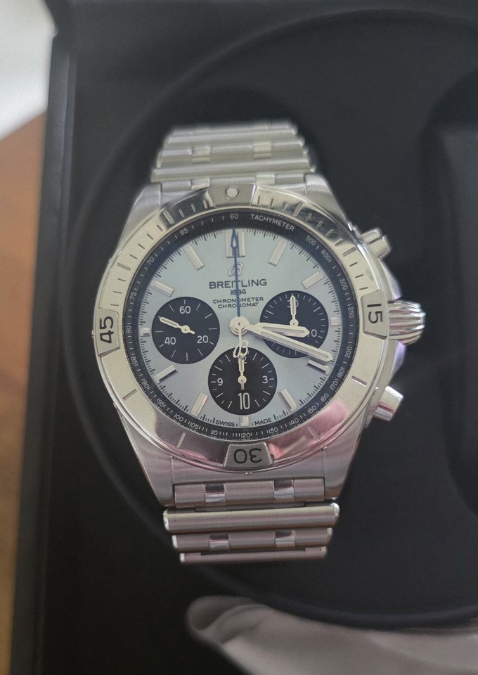 TODAYS Price Only - Breitling Chronomat B01 42 – Ice Blue Dial ...