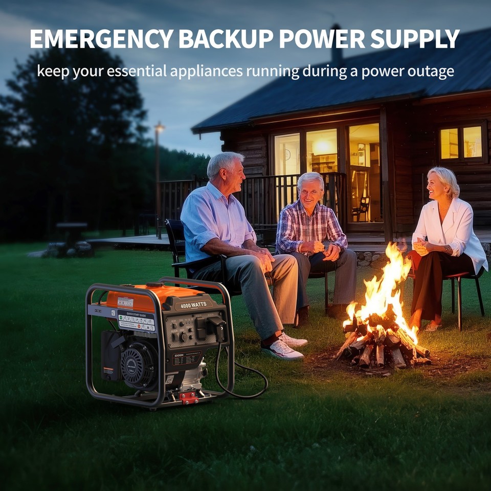 4000W Gas Generators Portable Gas Generator Inverter for Home Outdoor ...