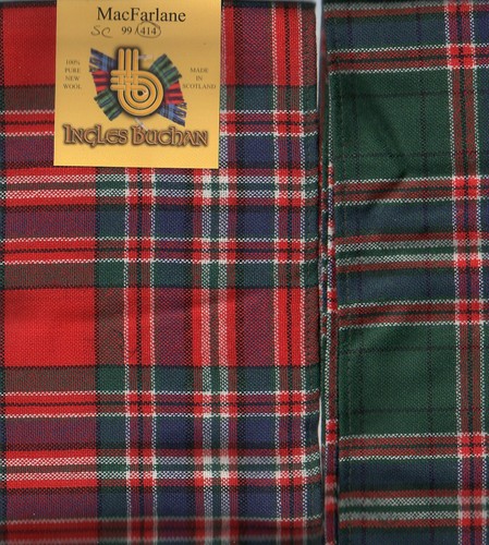 Scarf Clan MacFarlane Tartan Scottish Wool Plaid | eBay