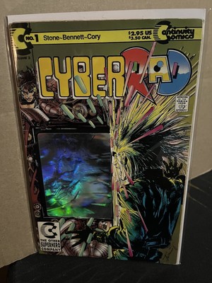 Cyber Rad 1 🔥1992 HOLOFOIL🔥PRELUDE TO DEATHWATCH🔥Continuity Comics🔥VF+ ...
