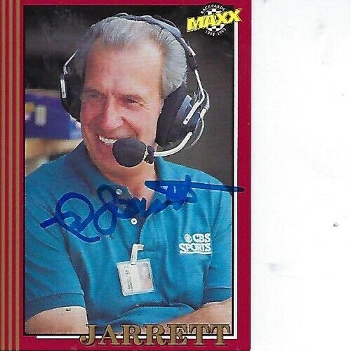 NED JARRETT SIGNED 1992 MAXX RED RACING #221 - NASCAR | eBay