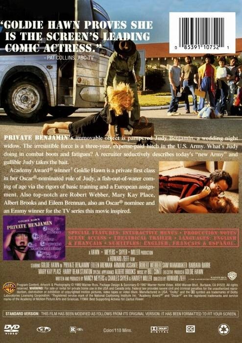 Private Benjamin DVD GOLDIE HAWN | eBay
