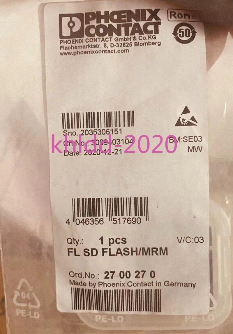 1pcs New Phoenix Contact Program/Configuration Memory FL SD FLASH/MRM ...