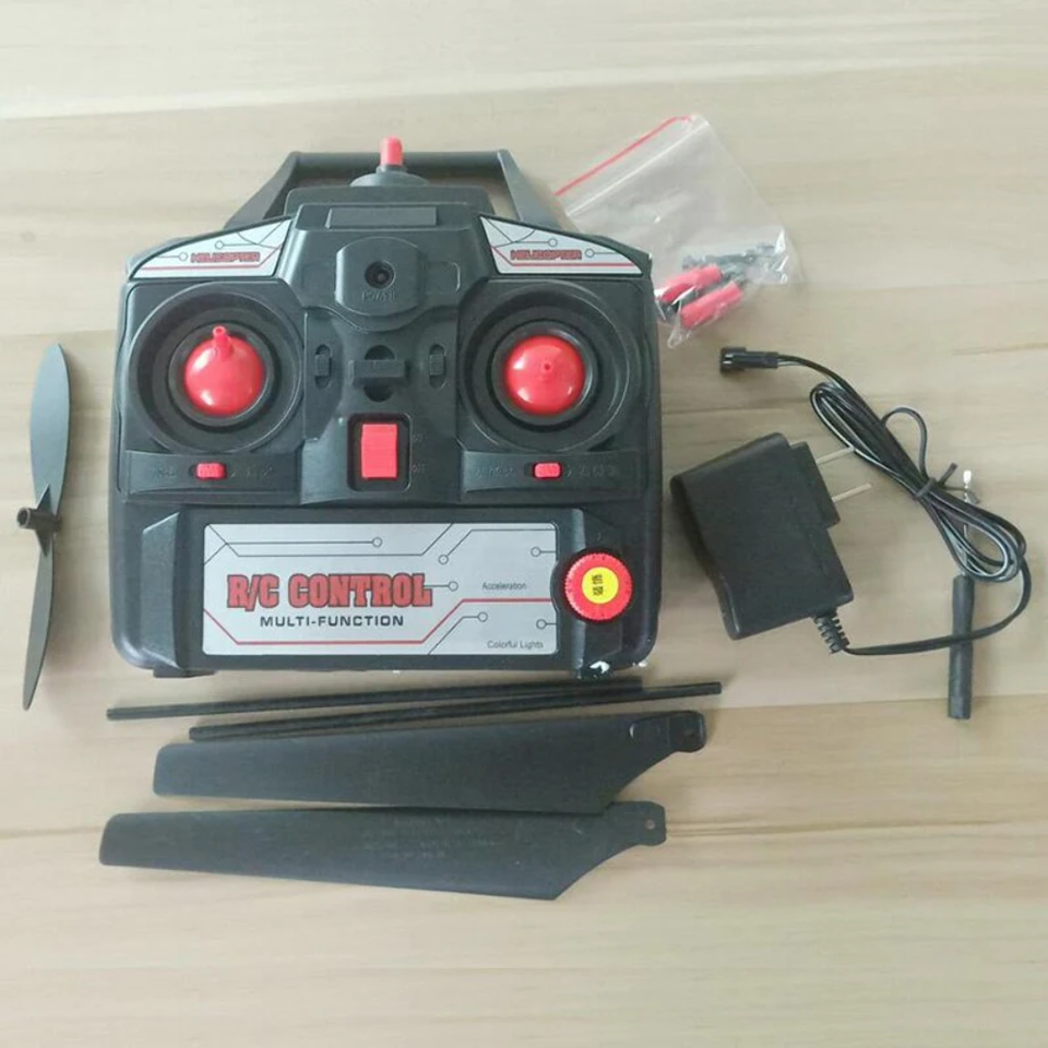 80CM Large Big 3.5CH Metal Frame Gyro With LED Lights 2.4Ghz Radio ...