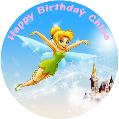 Fondant Tinkerbell Cake Topper Disney Alice In A Wonderland Peter Pan