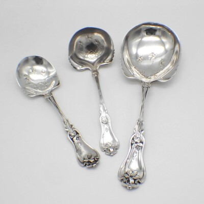 Violet Serving Set 3 Pcs Sterling Silver Whiting 1905 | eBay