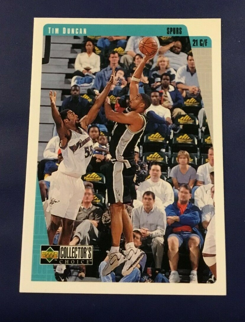 1997-1998 Upper Deck # 323 TIM DUNCAN ROOKIE Wake Forest San Antonio ...