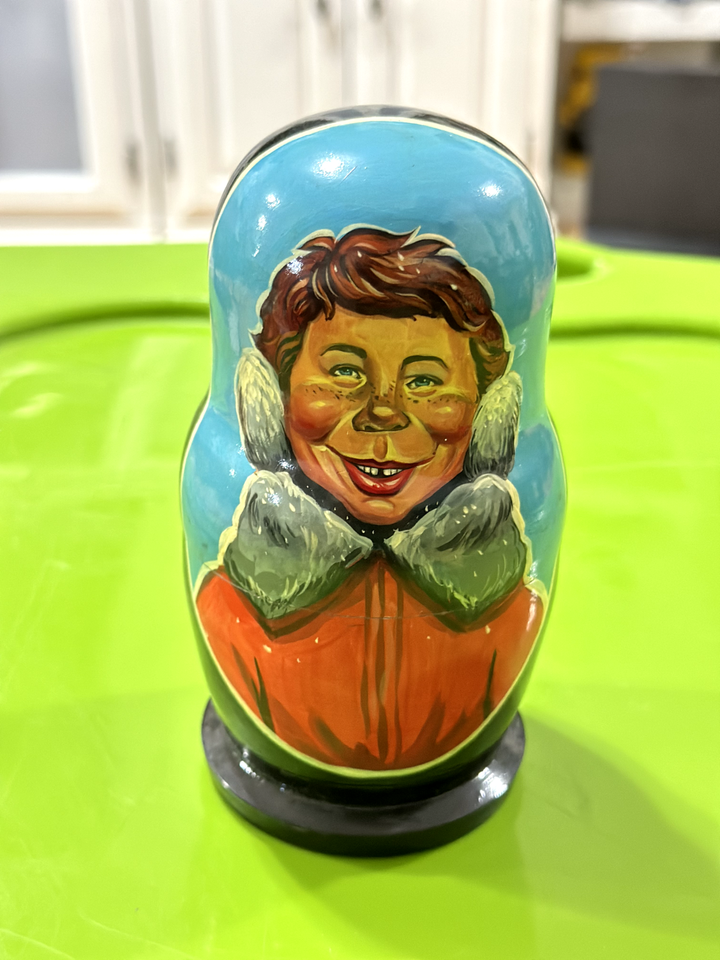 MAD Alfred E. Neuman Russian Nesting Doll (Authentic, handmade, one of ...