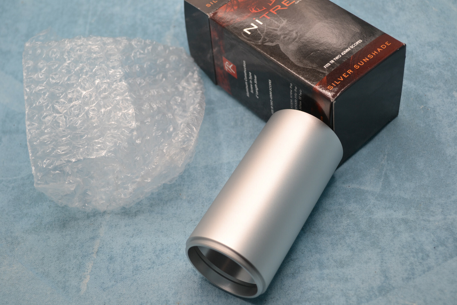 Nitrex Silver 4" Sunshade Fits TR Two 42mm Scopes for sale online | eBay