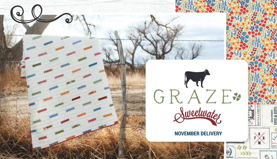 Moda GRAZE 55608 17 Navy Blue SWEETWATER Quilt Fabric | eBay