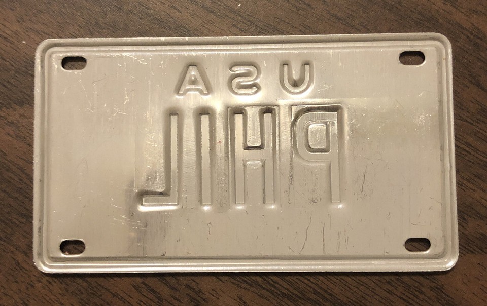 Mini Don License Name Plate USA 2.25”x4” Bike Motorcycle Bicycle Unused ...