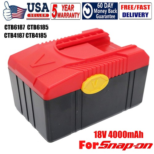 Replace for 18V 4.0Ah Battery Snap on CTB6187 CTB6185 CT6850 CTB4187 ...