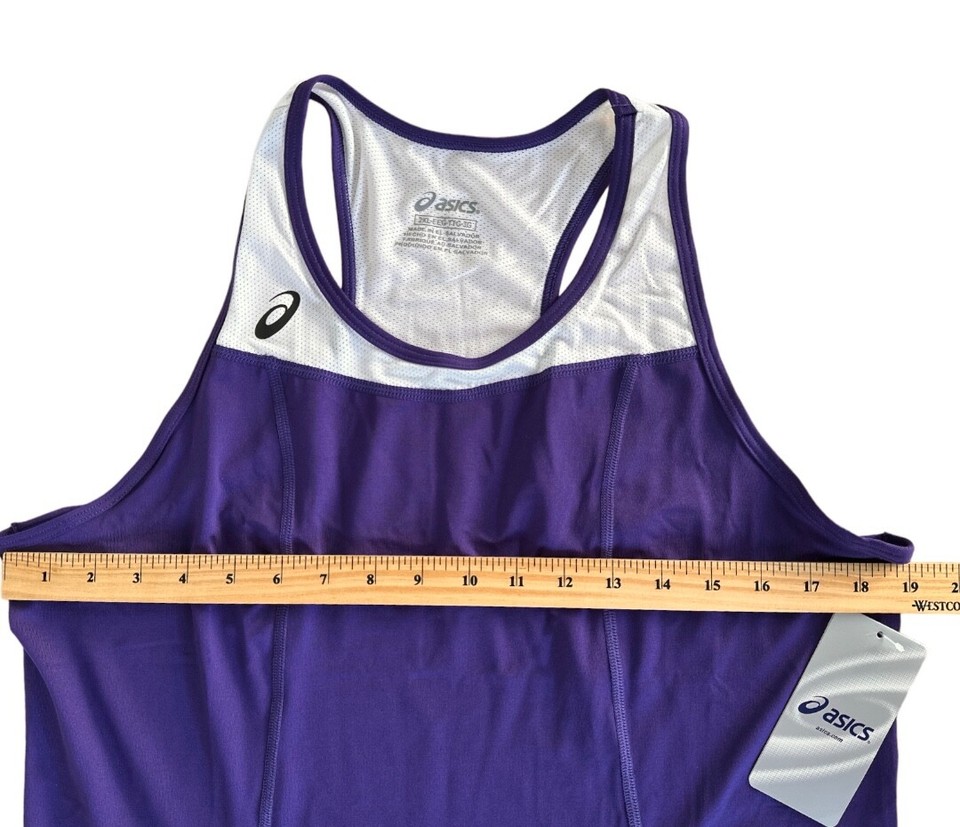 ASICS Women's Chaser Shimmel Tank Top Performance Racerback Size 2XL ...