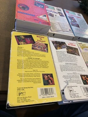 barney vhs lot bundle of 7 vhs tapes vintage | Grelly USA