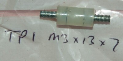NYLON PILLARS 13mm Long x 7mm Diameter MALE - MALE, M3 thread - 1 off ...