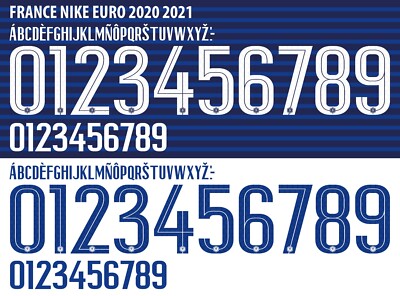 Name&Number Set For France Euro Cup 2020 Home/Away Football Soccer ...