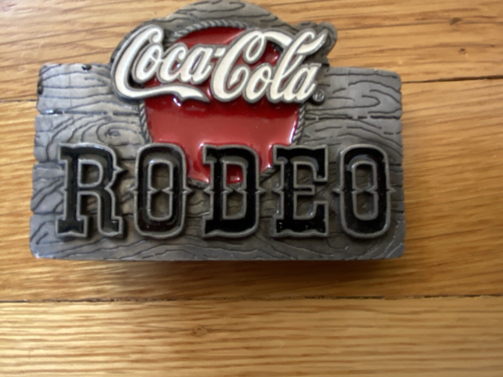 Vintage Coca Cola Rodeo Belt Buckle - Gem