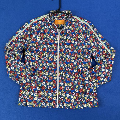 LOUIS CASTEL Jacket Women Size 90 (XS) Golf Windbreaker Full Zip Floral ...