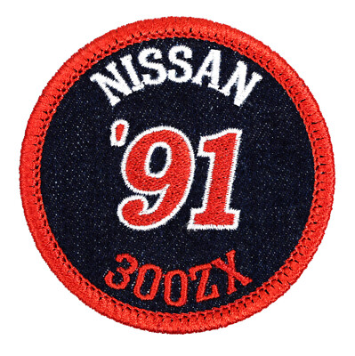 1991 Nissan 300ZX Embroidered Patch Black/Red Iron-On Sew-On Jacket Hat ...