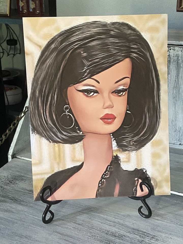 Retro Barbie Portrait Art Print 8x10: AA Silkstone Barbie | eBay