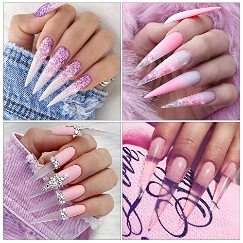 MODELONES Poly Nail Gel Kit 7 Colors Extension Enhancement DIY Builder ...
