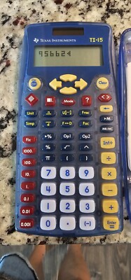 Texas Instruments TI-15 Explorer Basic Calculator 33317196159| eBay