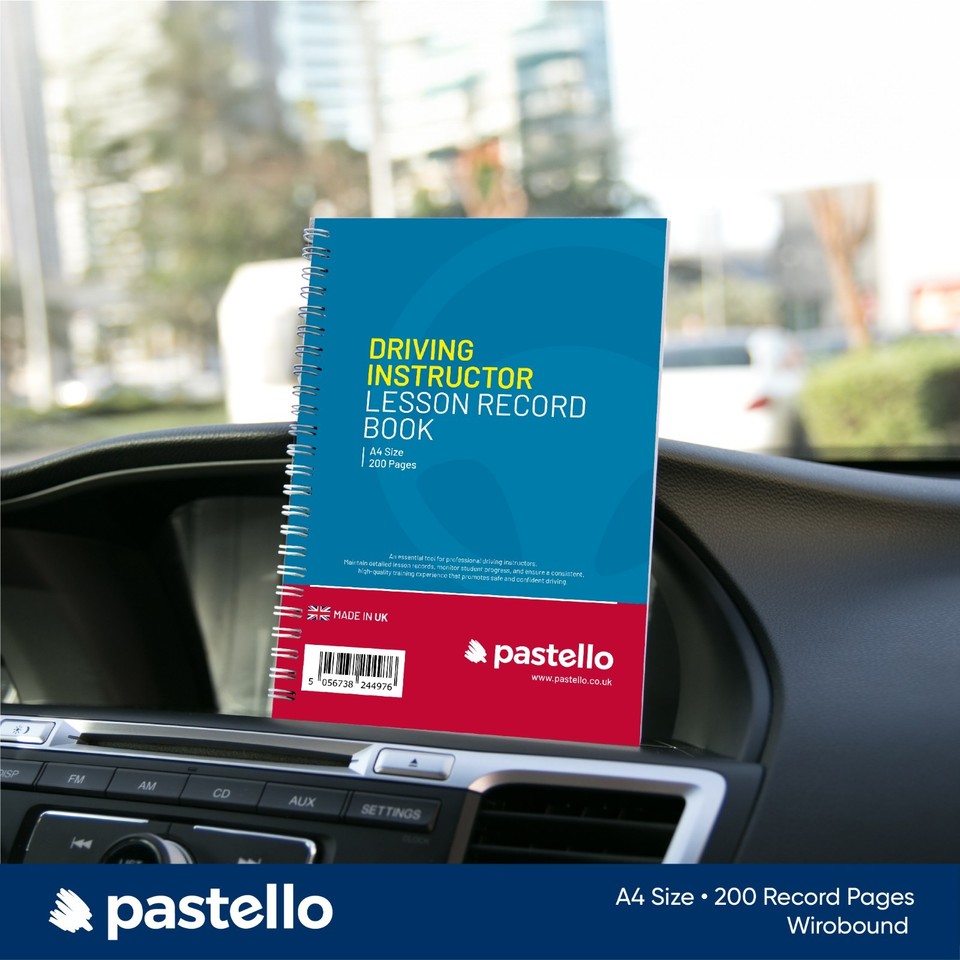 Driving Instructor Lesson Record Book 200 Pages | A4 Wirobound Progress ...
