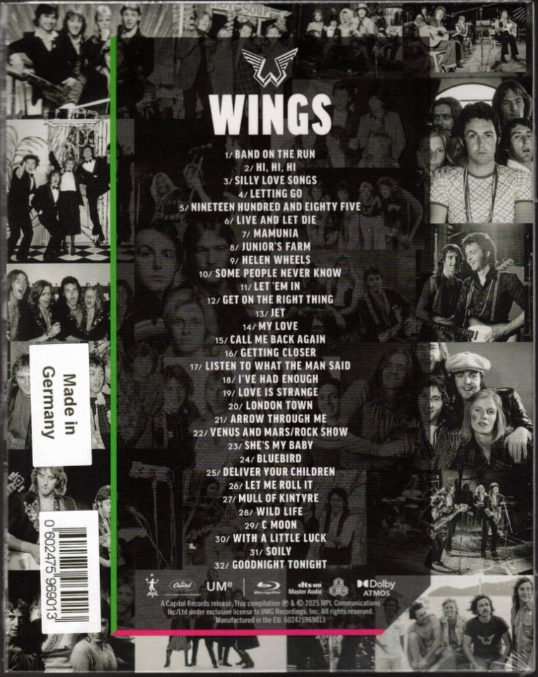 Wings Blu-ray Collection (Dolby Atmos Disc, 2025, MPL) Paul McCartney Hype NEW | eBay