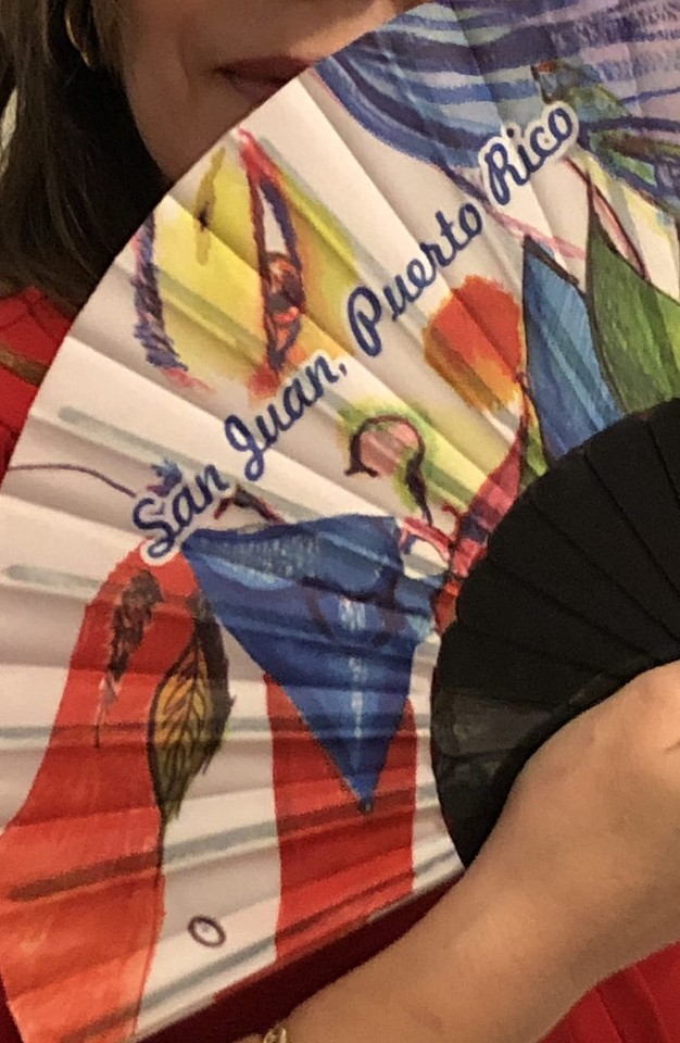 Folding Hand Fan Puerto Rico Art Design 3 Pieces | eBay