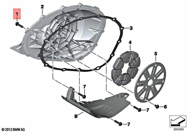 Genuine BMW A40 K29 K40 K42 K43 K44 K46 K47 K48 K49 Isa Screw M6x25 ...