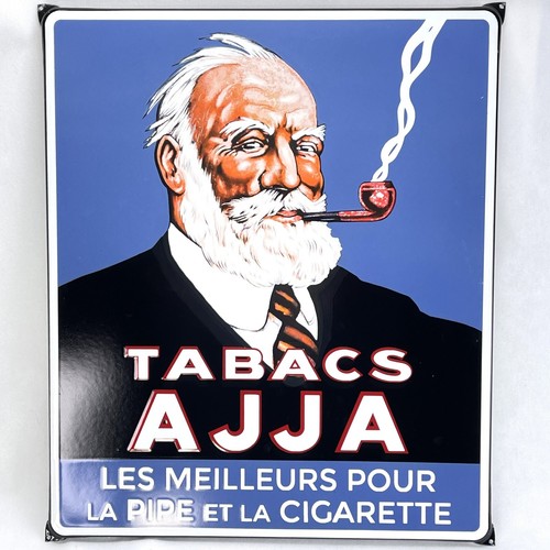 XXL Tabacs AJJA LOGO Emailschild Emaille Schild 67x57 cm enamel sign ...