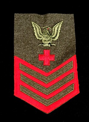 WW2 US Navy Corpsman PO1 Rate Patch | eBay