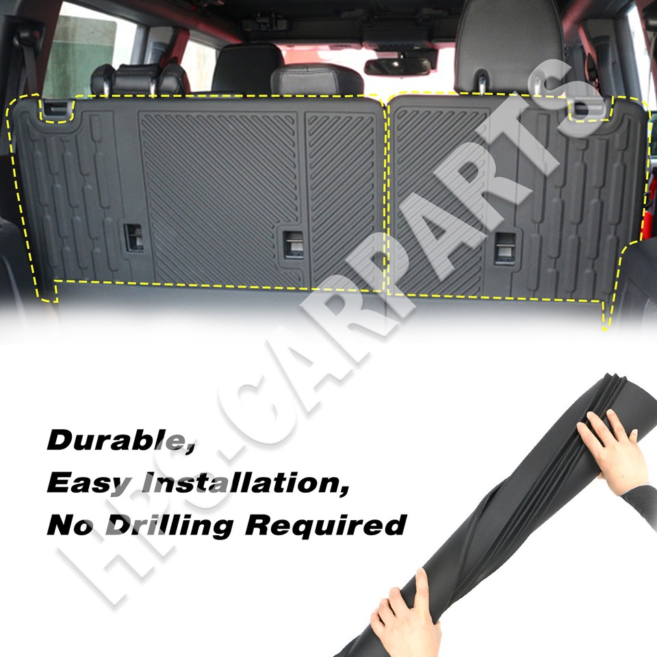 Rear Seat Back Mat+ Cargo Trunk Floor Mat Liner For 2021-2023 Ford ...