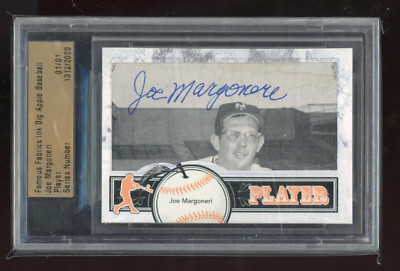 Joe Margoneri 2012 Famous Fabrics Ink Big Apple Baseball Auto Serial #d ...